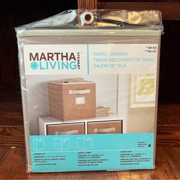 Martha Stewart | Storage & Organization | Martha Stewart Fabric Drawer ...